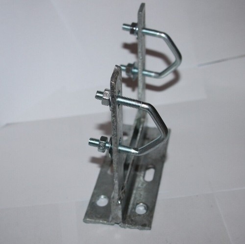 TV aerial facia brackets with clamps for 1" mast. Horizontal or ...