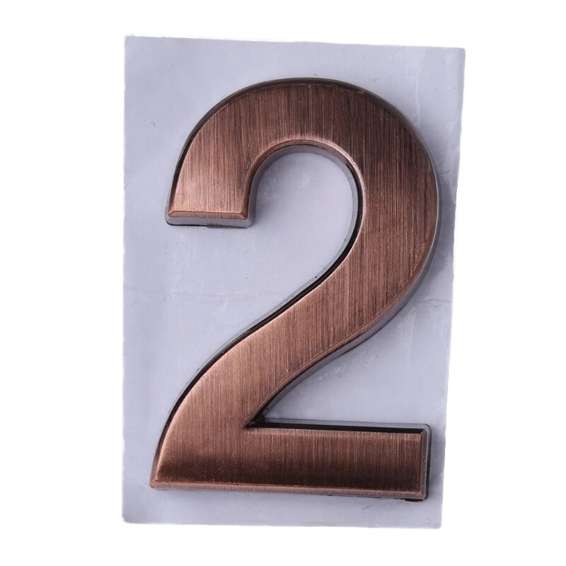 Door Number Hotel Door Address Digits Sticker Plate Sign ABS plastic ...