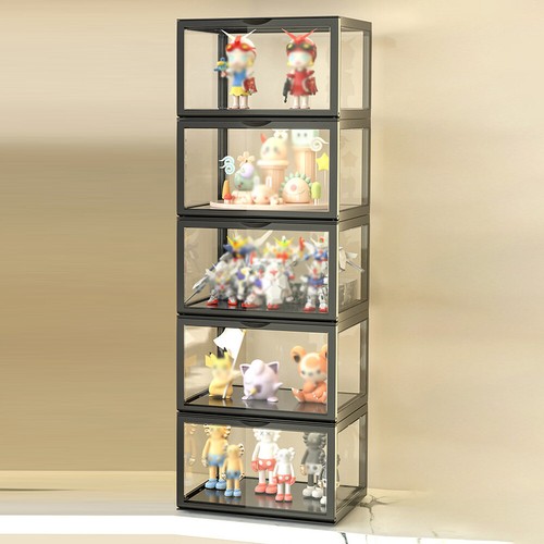 Figure Model Display Box Case Stand Toy Doll Dustproof Protector ...