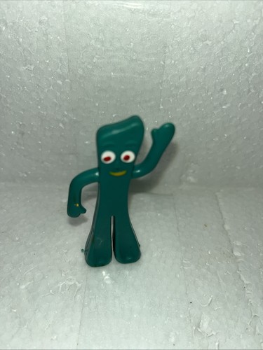 GUMBY 2.7” GREEN BENDABLE RUBBER FIGURE VNTG JESCO RARE TOY (PRE-OWNED ...