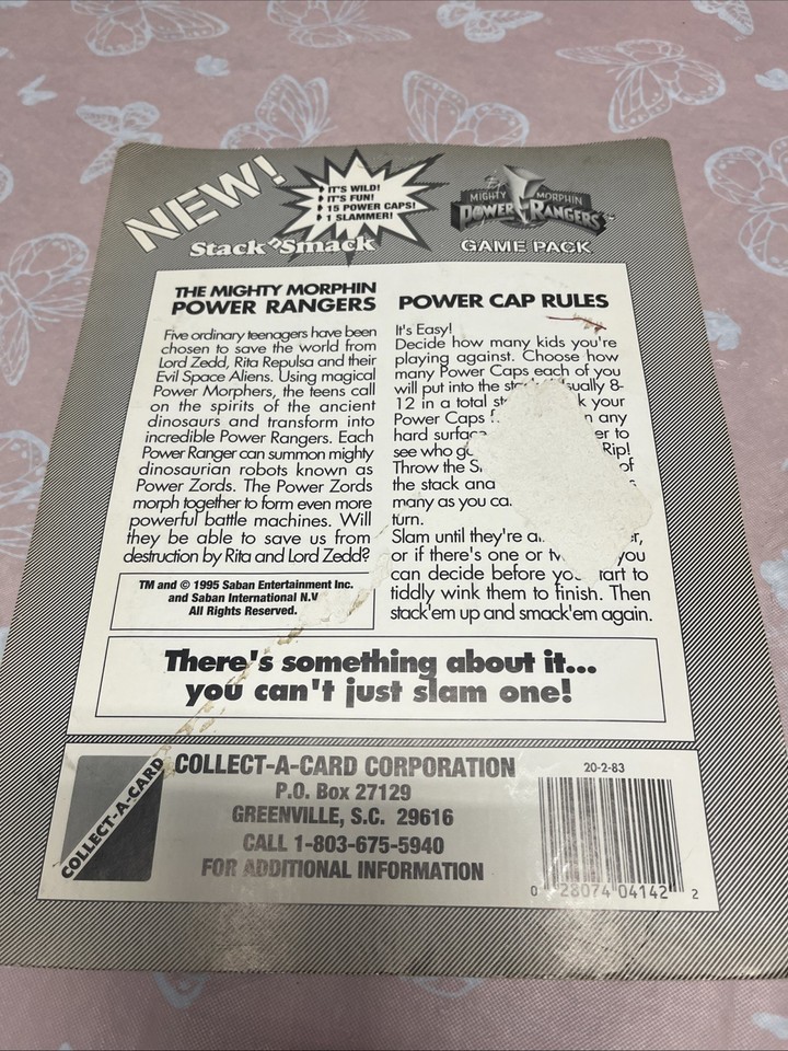 Mighty Morphin Power Rangers Vintage POGS still In original packaging ...