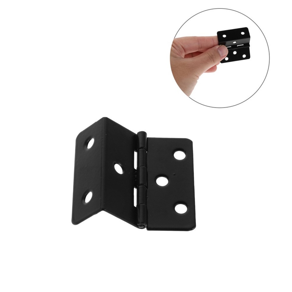 20pcs Tri-Fold Cabinet Door Hinge: 6 Holes Right Angle Edge Clip 1.69X1 ...