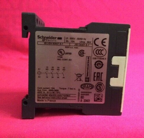 Schneider Electric CA3KN40BD Control Relay 24VDC 10A 690V | eBay
