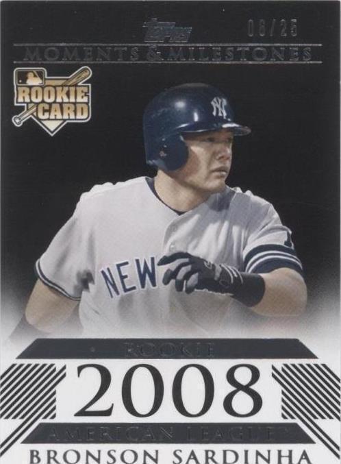 2008 Topps Moments & Milestones - Rookies Bronson Sardinha #163 Black ...