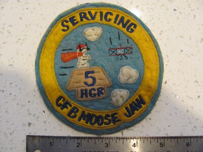 RCAF, CFB MOOSE JAW, 5 HGR Servicing, multi layered felt badge | eBay