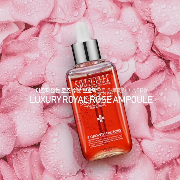 Medi Peel Luxury Royal Rose Ampoule 100ml x 2EA Moisturiser Elasticity ...