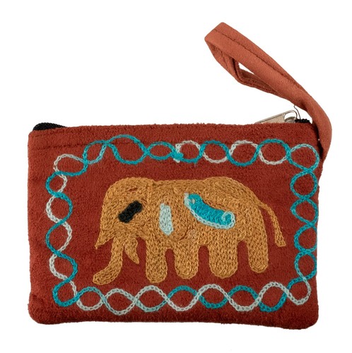 Small Embroidered Wallet Light Brown Element Made In Nepal # 26441 | eBay