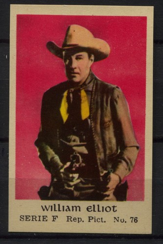 William Elliiot Vintage Movie Film Star Trading Card No. F76 | eBay ...