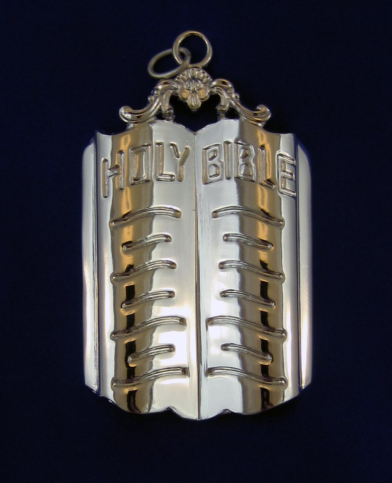 Masonic Collar Jewel Chaplain Holy Bible Silver Freemason Mason | eBay