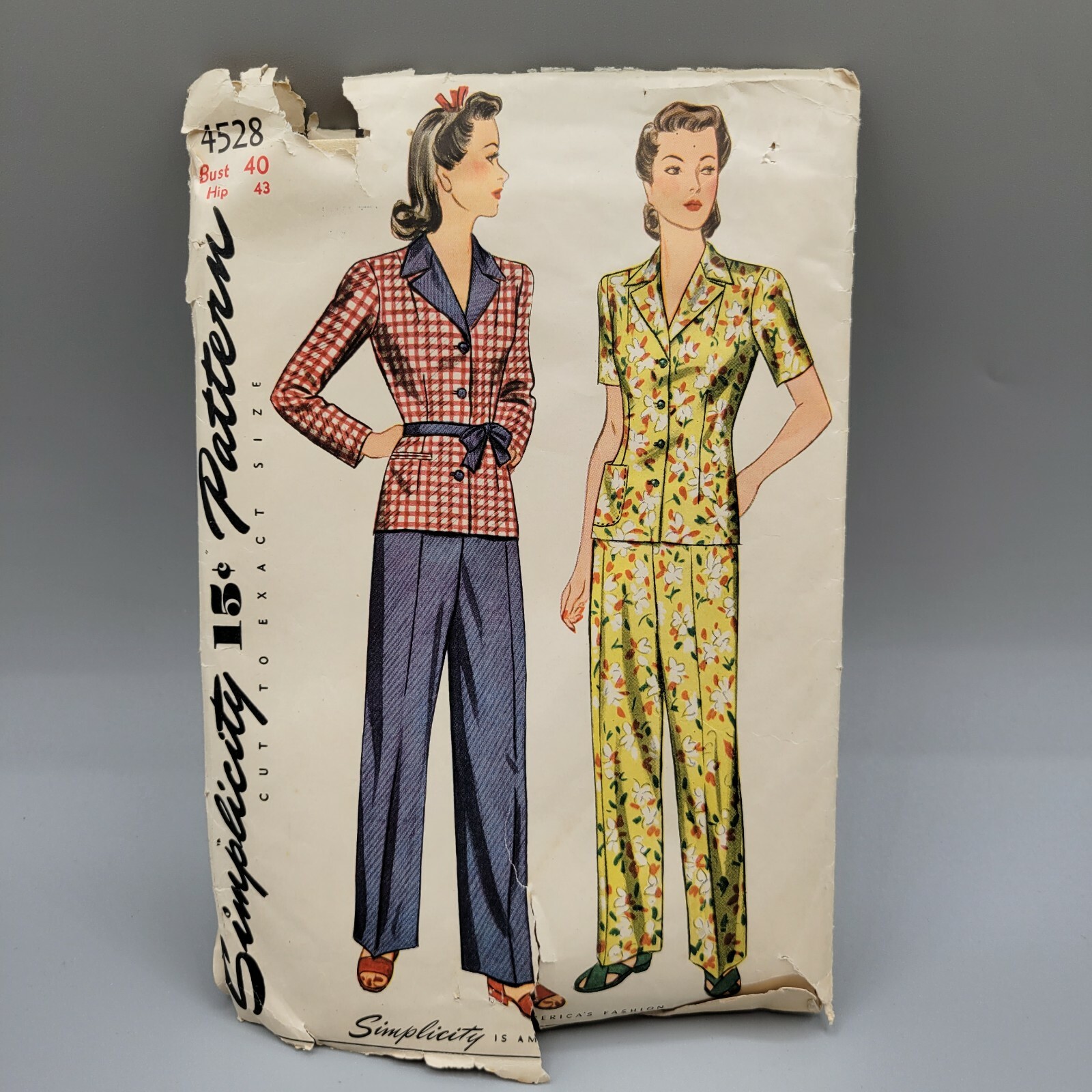 Simplicity 1943 Women's Pajamas Belt Patch Pockets Sewing Pattern #4528 Size 40 | eBay