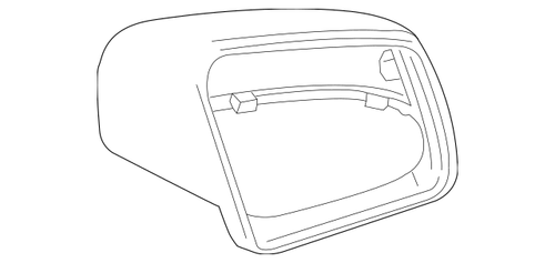 Mercedes Benz GL450 GL550 GL63 AMG Door Mirror Housing Front Left ...