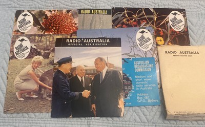 Vintage Ham Radio Cards QSL~1967~Lot7~ Australia~President~ Johnson ...