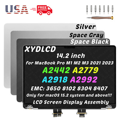 14" for MacBook Pro A2442 M1 2021 EMC 3650 LCD Screen Assembly Space ...