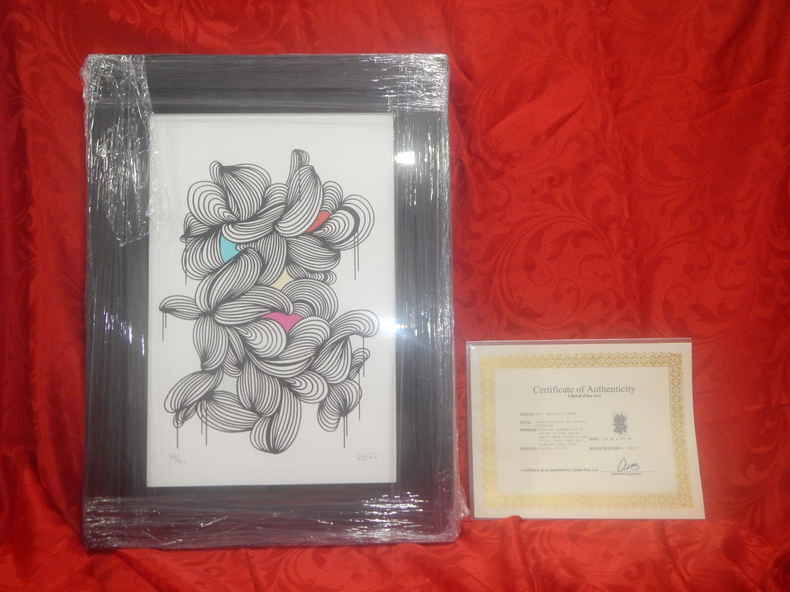 KEF! (Simon Kef) Green Mountains and Silver Clouds - #6, 47 of 200 with ...