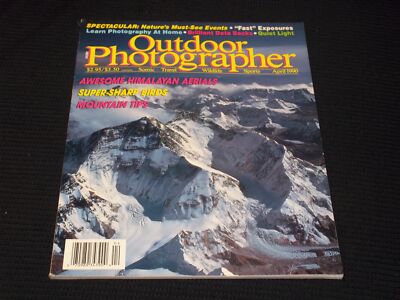 1990 APRIL OUTDOOR PHOTOGRAPHER MAGAZINE - HIMALAYAN AERIALS COVER - H ...