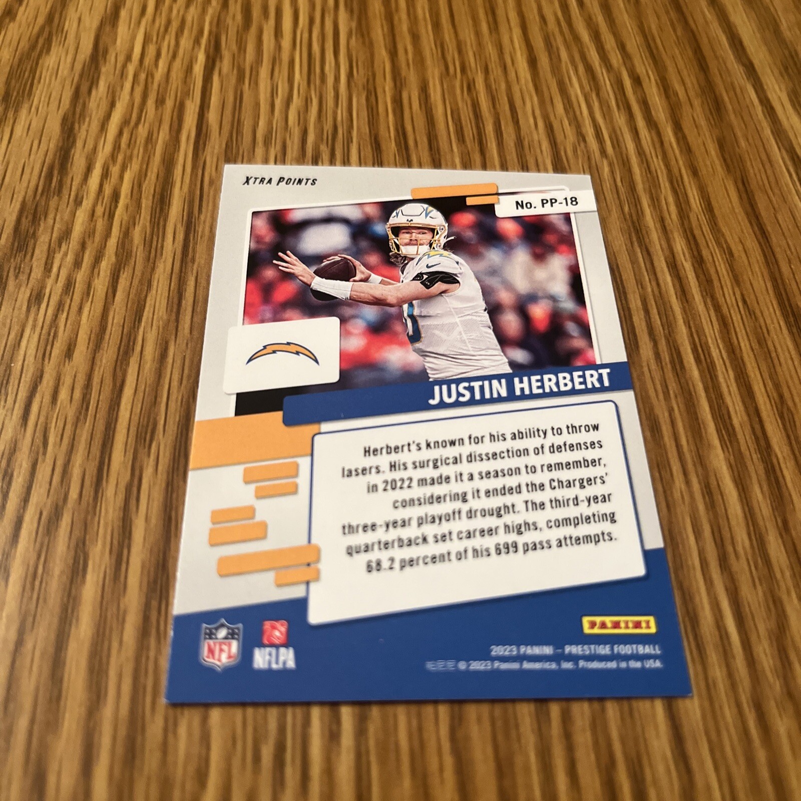 2023 Prestige Justin Herbert Los Angeles Chargers Prestigious Pros Free ...