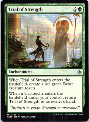 Trail Of Strength Magic The Gathering Amonkhet Card Light Play X1 | eBay