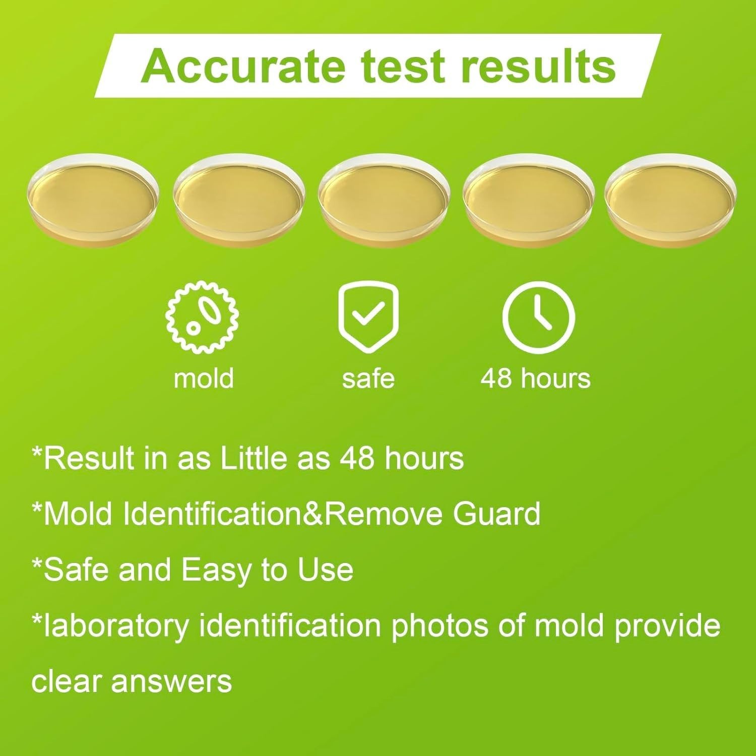 Mold Test Kit for Home - 5 Pack Individual Tests,Diy Detector at Home ...