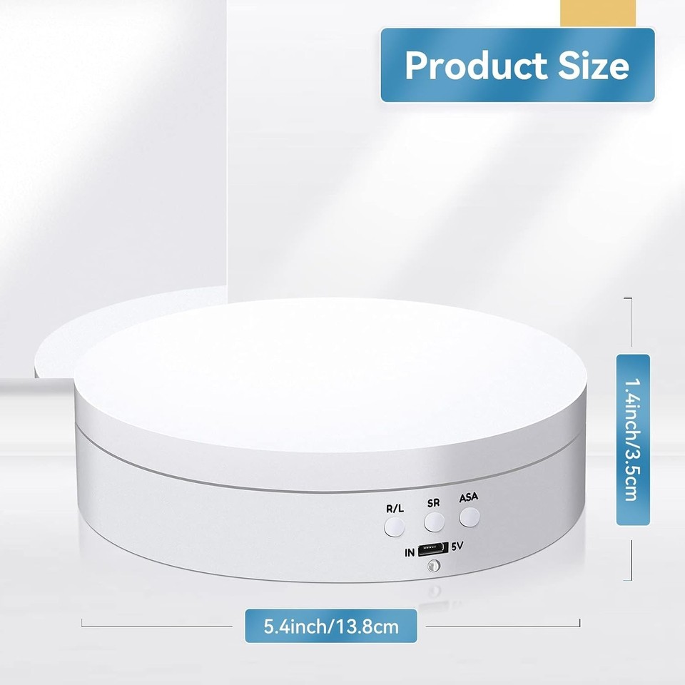 Rotating Display Stand Motorized - Electric Turntable Display 5.4inch ...