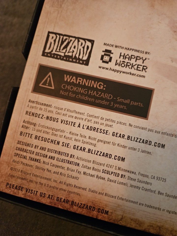 Blizzard Diablo III Chess Set Limited Collector's Edition Angels ...