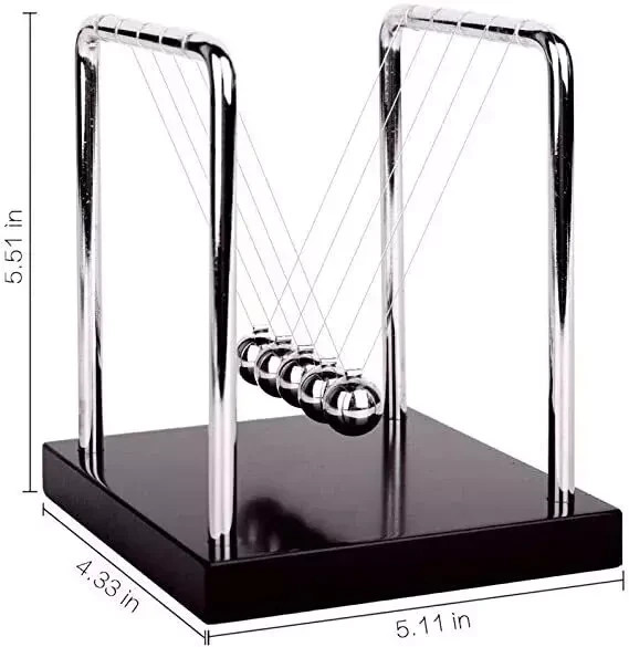 Newton's Cradle, Desk Ball Stress Toy, Decor Pendulum, Physics Science ...