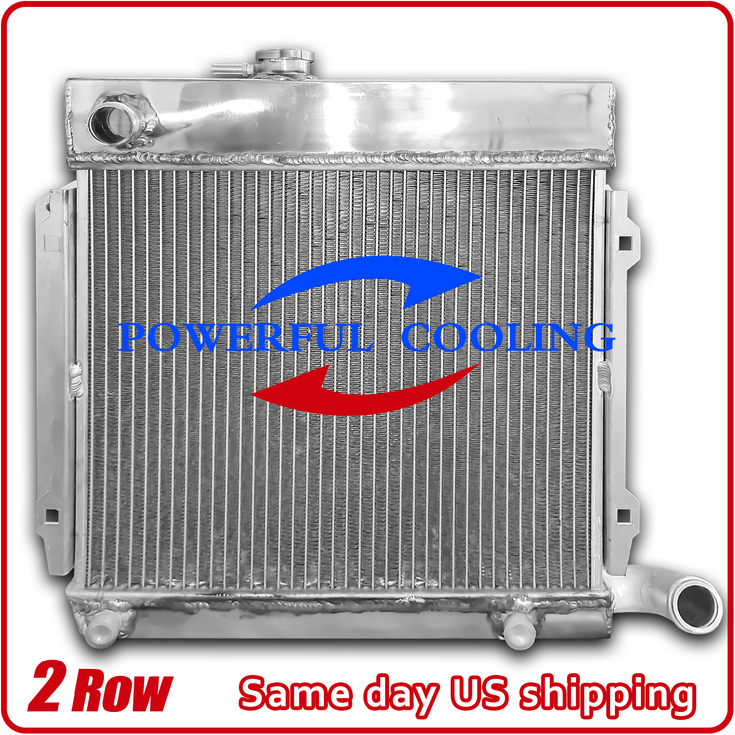 Aluminum Radiator for 1966-1977 BMW E10 2002 1802 1602 1600 1502 TII ...