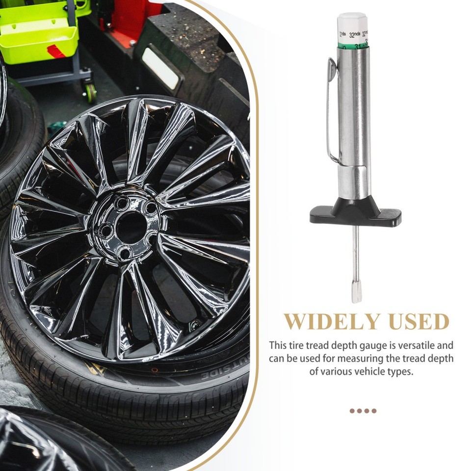 10pcs Car Tire Tread Depth Gauge Measurer Tool Car Tire Pressure Gauge ...