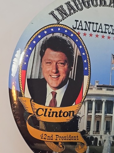 Clinton Gore Inauguration Day Souvenir Button Pin January 20, 1993 - 5. ...