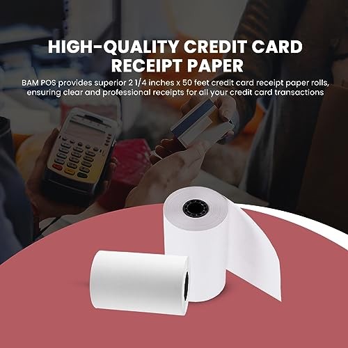 BAM POS Credit Card Receipt Paper for the VX520 (12 Rolls) | eBay