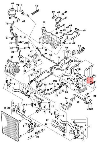Genuine VW Coolant Hose With Quick Release Coupling 1K0122073FS | eBay