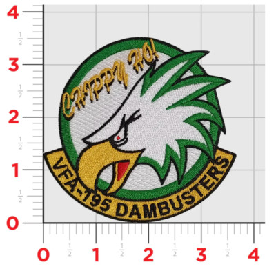 NAVY VFA-195 DAMBUSTERS CHIPPY HOOK & LOOP EMBROIDERED PATCH | eBay