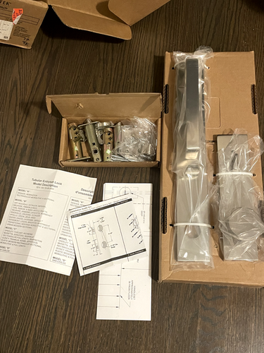 Emtek Assa Abloy Single Cylinder Laussane Round Knob Door Handle Nickel ...