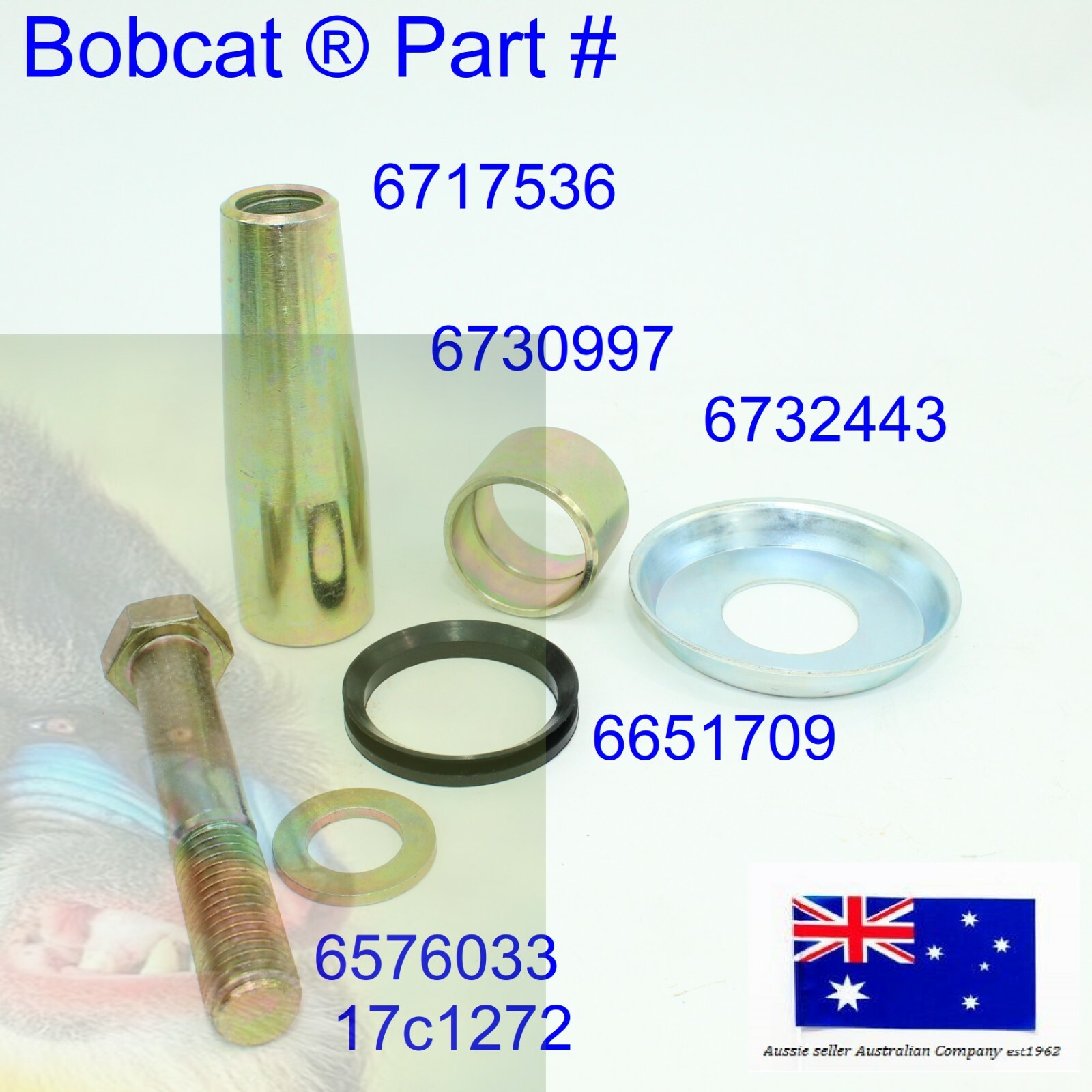 for Bobcat Pivot Pin Bush Kit 6717536 6730997 6651709 6732443 773 S175 ...