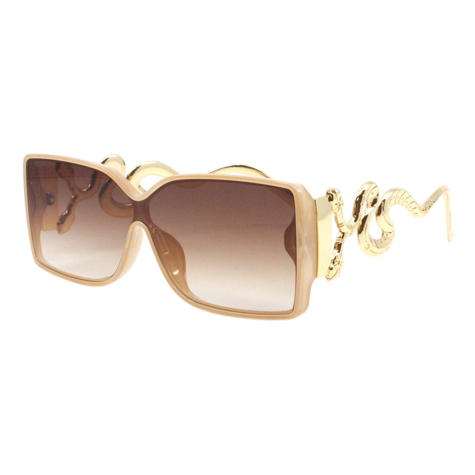 Snake Design Sunglasses Women's Rectangular Luxury Style Shades UV400 ...