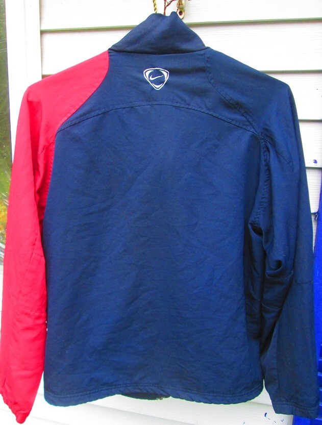 Vintage Nike Arsenal O2 Sports Coat Red Blue Men's Soccer Track | eBay