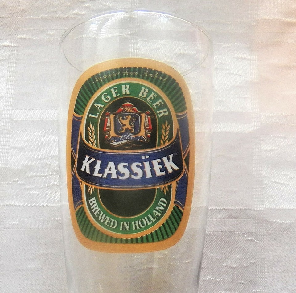 Klassiek Lager Beer Glass Made in Holland 9 in Tall Vintage Bar Glass ...