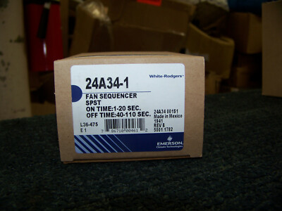 White-Rodgers Fan Sequencer SPST 24A34-1 New | eBay