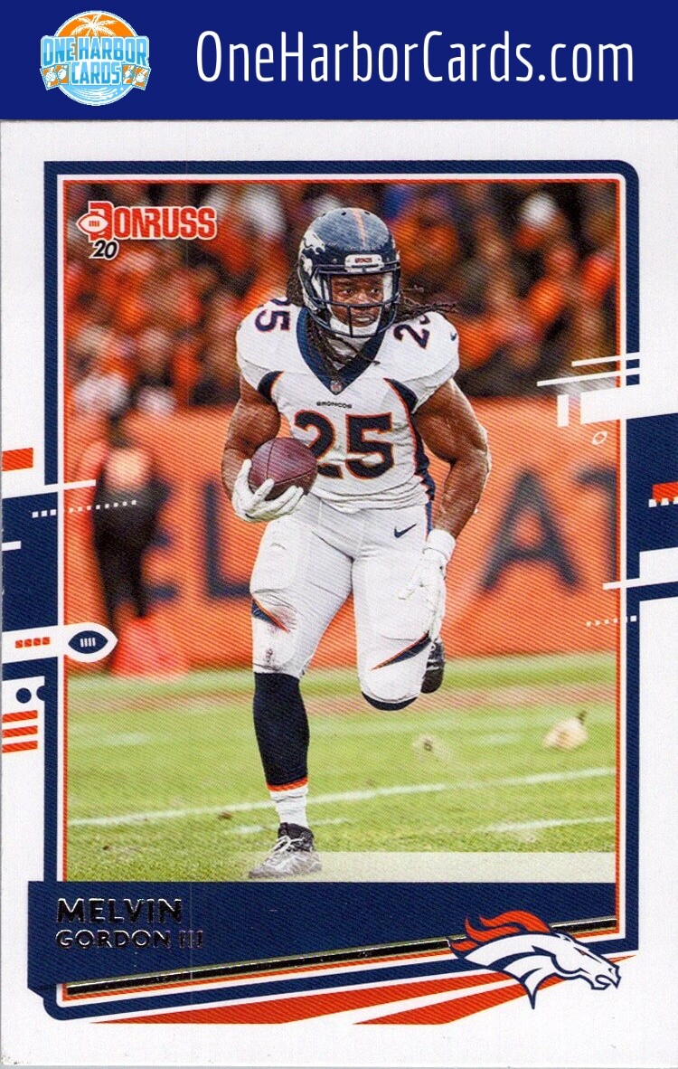 2020 Panini Absolute Denver Broncos Football Card #44 Melvin Gordon III ...