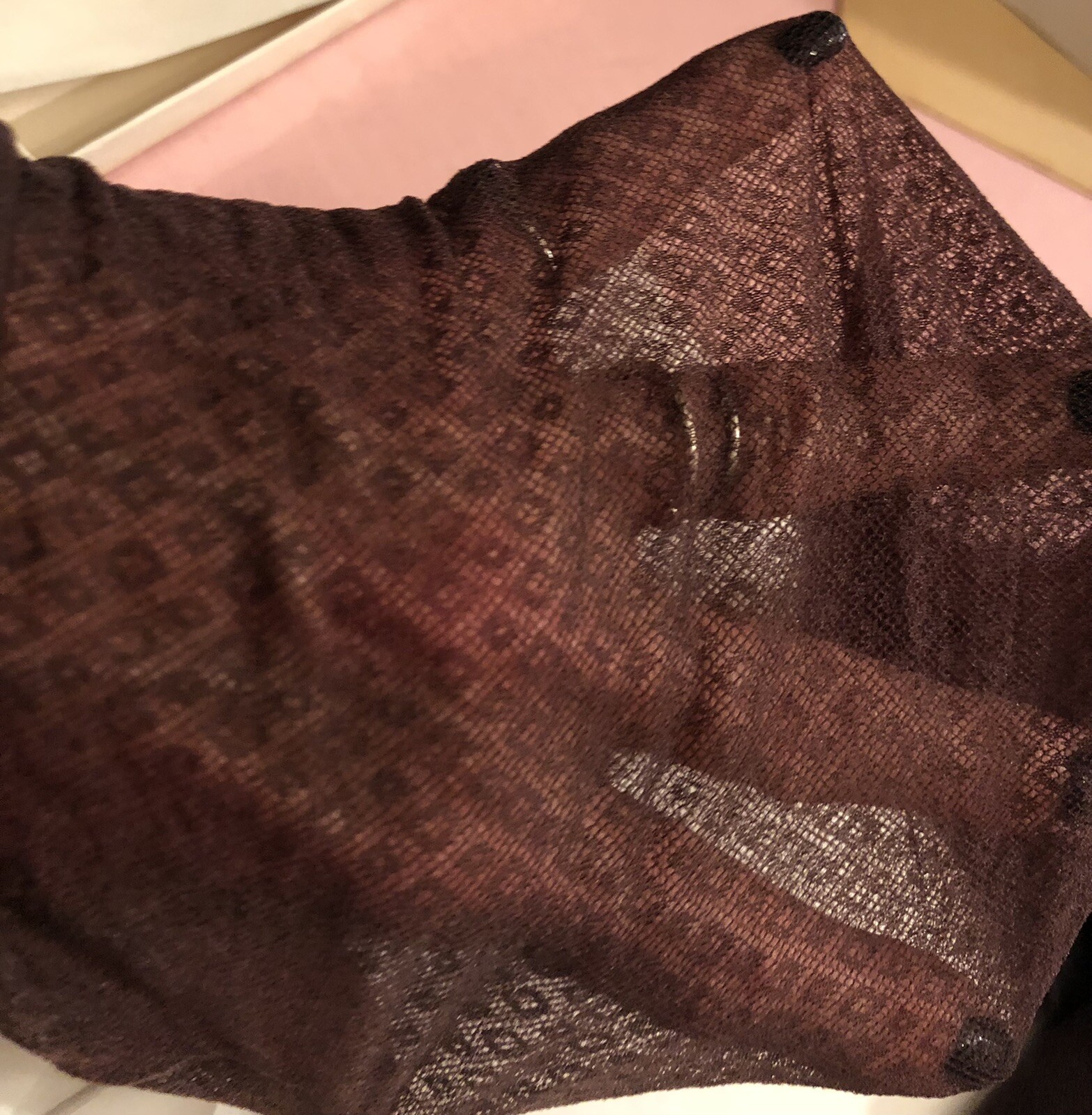 Stocking Hosiery Vintage 1950s Bonnie Doon Texture Bl… - Gem