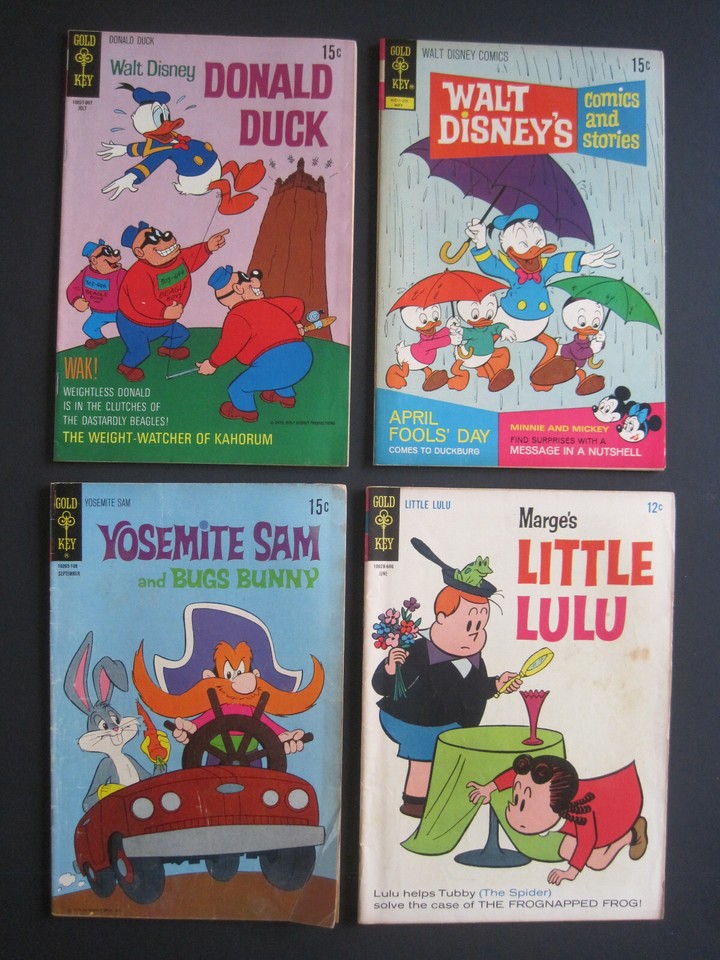 Vintage lot 74 bronze age Gold Key/Whitman comics Looney Tunes Disney ...