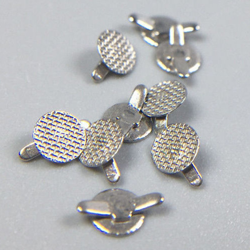 20 Pcs Dental Orthodontic Lingual Buttons Bondable Cleat Double Wing ...