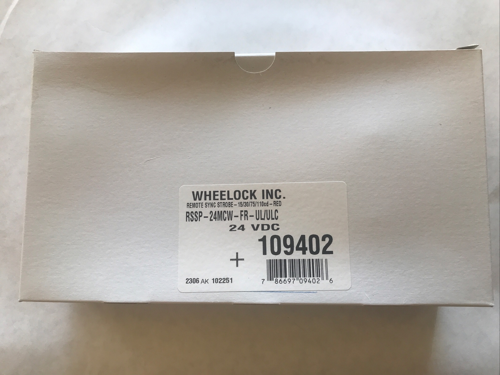 RSSP-24MCW-FR Wheelock Strobe Wall Mount Red for sale online | eBay