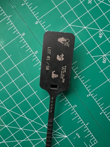 “The Ten” / "The Fifty" Off-White x Nike Zip Tie Tag Replacement | eBay