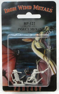 Ral Partha RP-122 Insect Men [2] (Fantasy Armies) BugMen Warriors ...