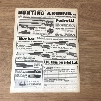 GUNS64 MAGAZINE ADVERT 12X9 NORICA RANGE OF STYLISH AIR RIFLES | eBay