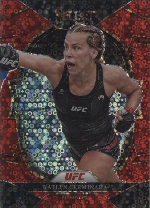 2023 Panini Select UFC - Concourse Katlyn Cerminara #57 Red Disco Prizm ...