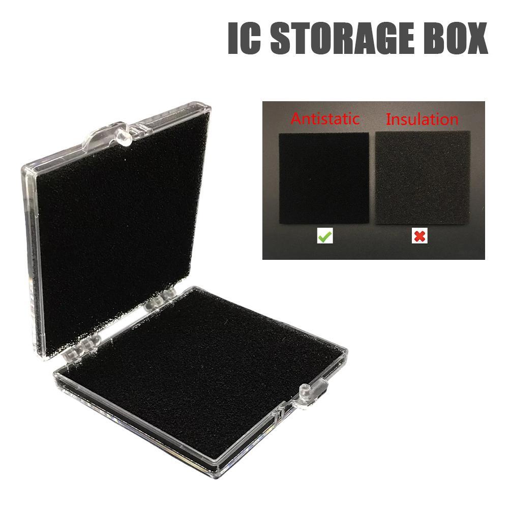 S54 Antistatic IC Storage Box Chip CPU Case BGA QFP 775 478 1366 ...
