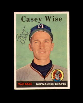 Casey Wise Signed Original 1958 Topps Milwaukee Braves Autographed | eBay