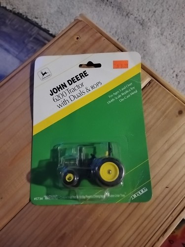 Ertl John Deere 6200 Tractor with Duals & ROPS Diecast 1:64 Bin#BB ...