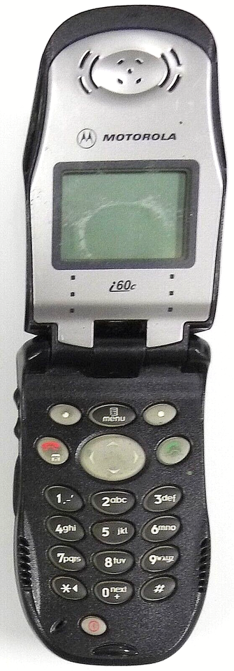 Motorola i series i60c - Black and Blue ( Nextel ) Rare iDEN PTT Phone ...